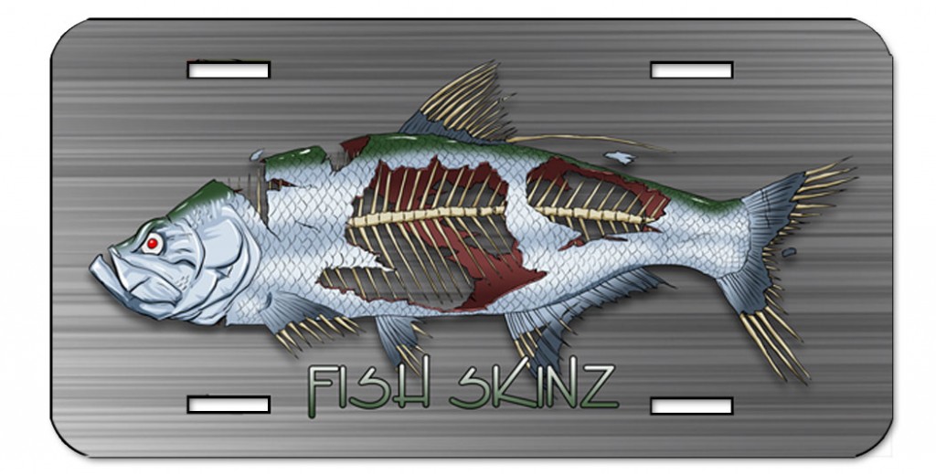 Skeleton Tarpon License Plate | Fish Skinz Apparel
